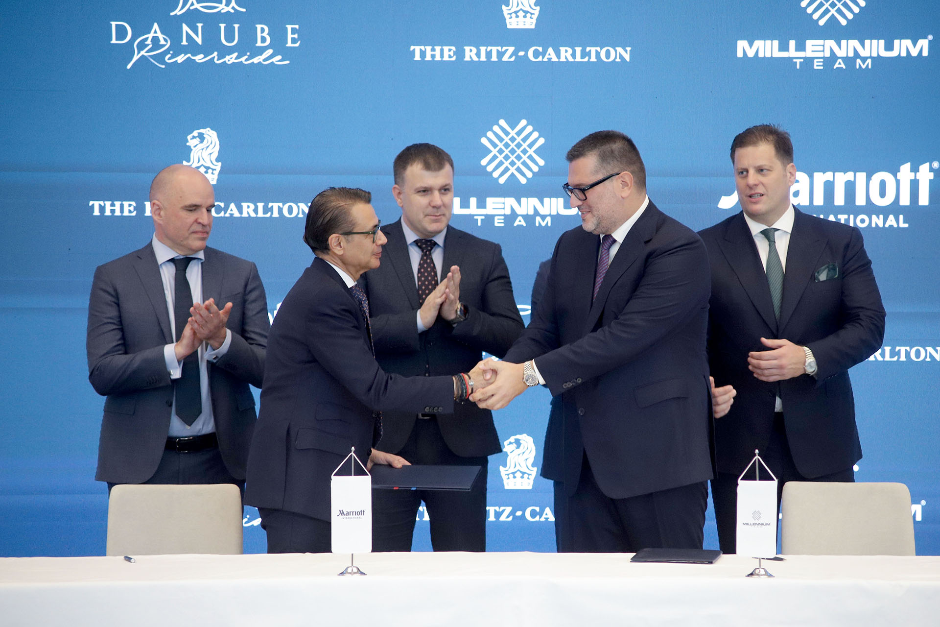 Signed contract between Millennium Team and Marriott International ...